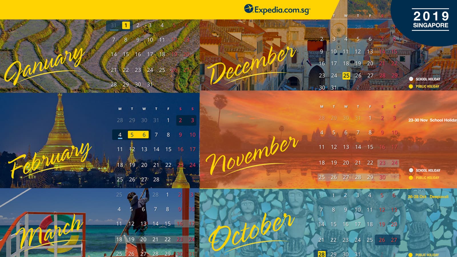 2019 Singapore Public Holidays List + Long Weekend Calendar - Expedia