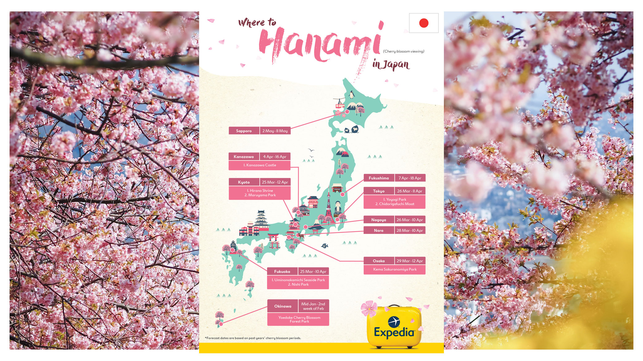 Hanami Guide: Top Spots to See Cherry Blossoms in Japan 2017 | Expedia